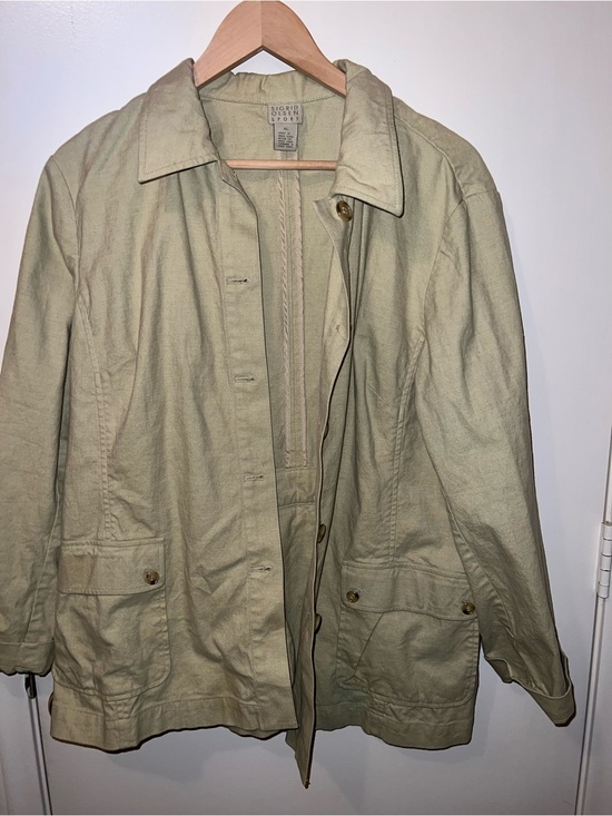 Sigrid Olsen | Jackets & Coats | Sigrid Olsen Sport Olive Green Jacket ...